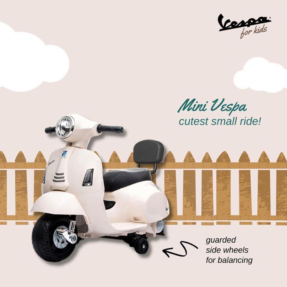 Original Mini Vespa GTS 6V Electric Ride-On Toy for Kids (18 Months ...