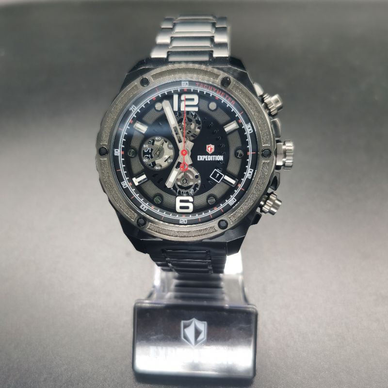 (Official Warranty) Expedition Chronograph Stainless Steel Men Watch ...
