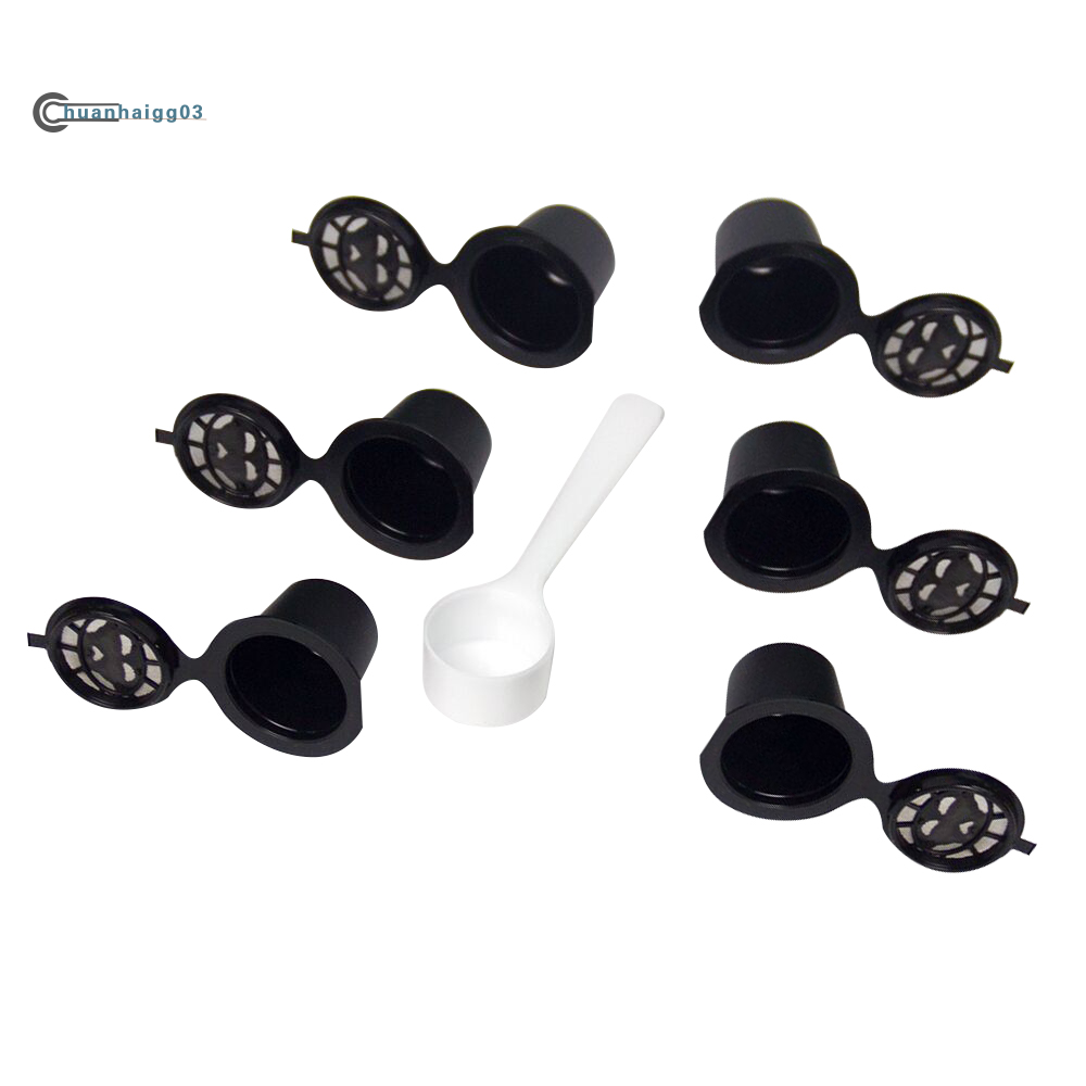 6 Pcs Pack Refillable Reusable Espresso Capsule For Nespresso Coffee Machine Reusable Capsule