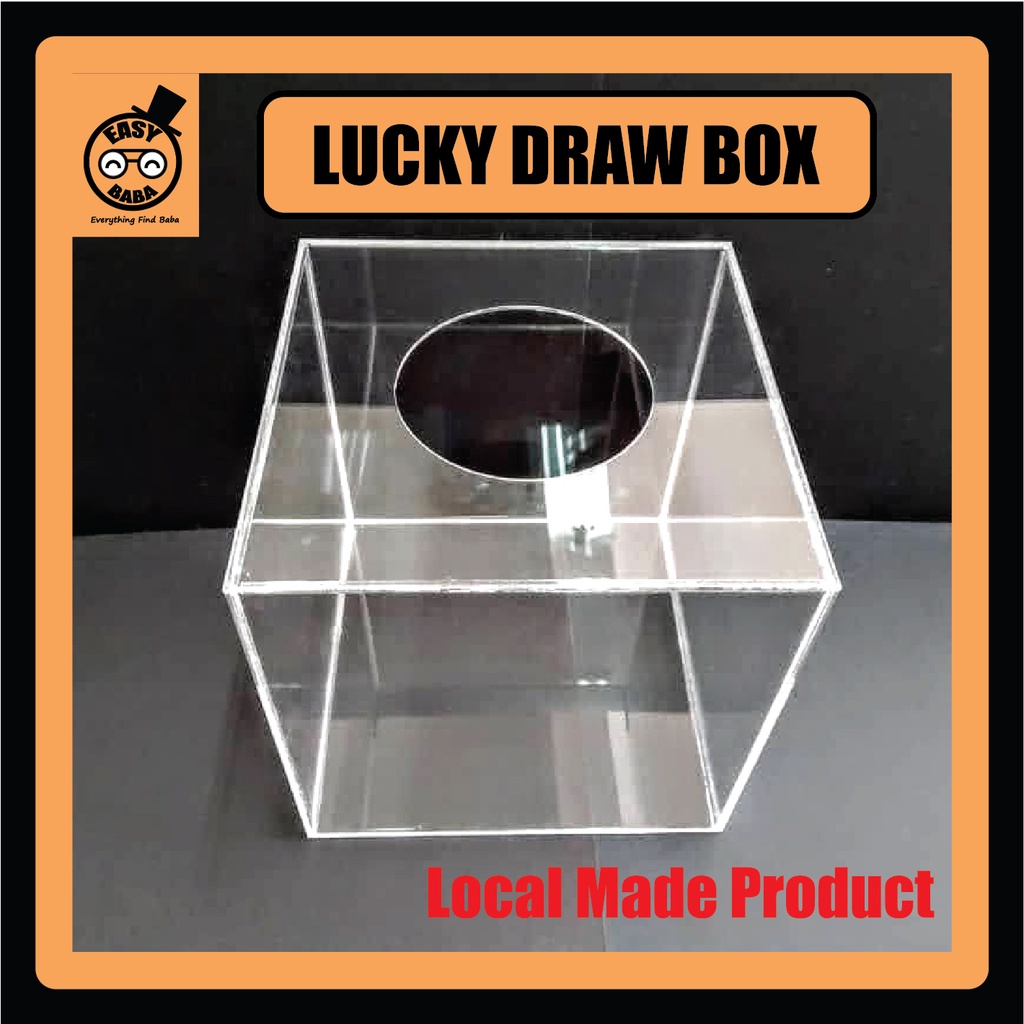🔥 Acrylic Lucky Draw Box 30cm🔥 Local Made Product | Shopee Malaysia