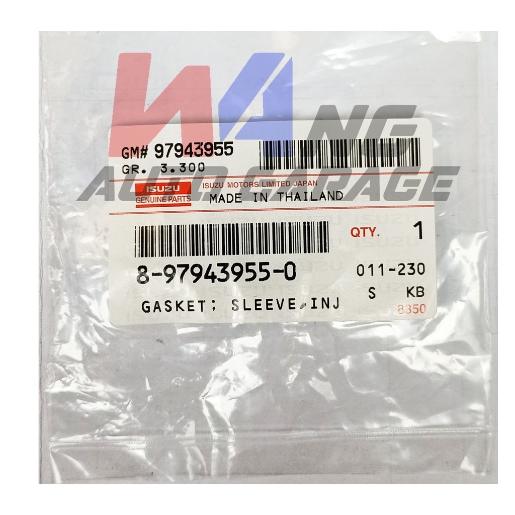 ISUZU DMAX 4JJ1 INJECTION OIL SEAL GASKET; P/N: 8979439550 DMAX PICK UP ...