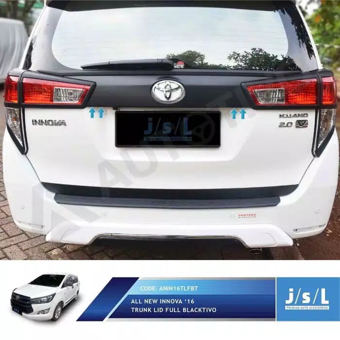 HITAM List Trunk Rear Trunk Lid All New Innova Reborn 2016 Jsl FULL ...