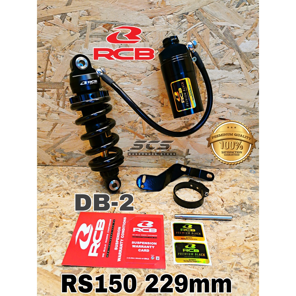 Honda RS150 Monoshock RCB DB-2 Black Gold Series 229mm Mono Absorber ...