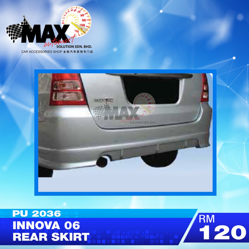 TOYOTA INNOVA 2006 REAR SKIRT BODYKIT | Shopee Malaysia