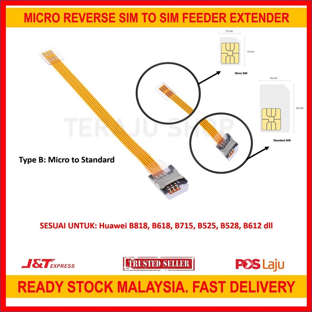 SIM Extender SIM Feeder Reader Card Extender Cable For Modem Router ...