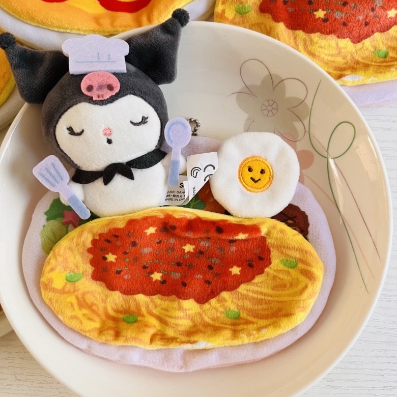 Sanrio Kuromi Hello Kitty Cinnamoroll Cosplay Chef Plush Toy Kawaii ...
