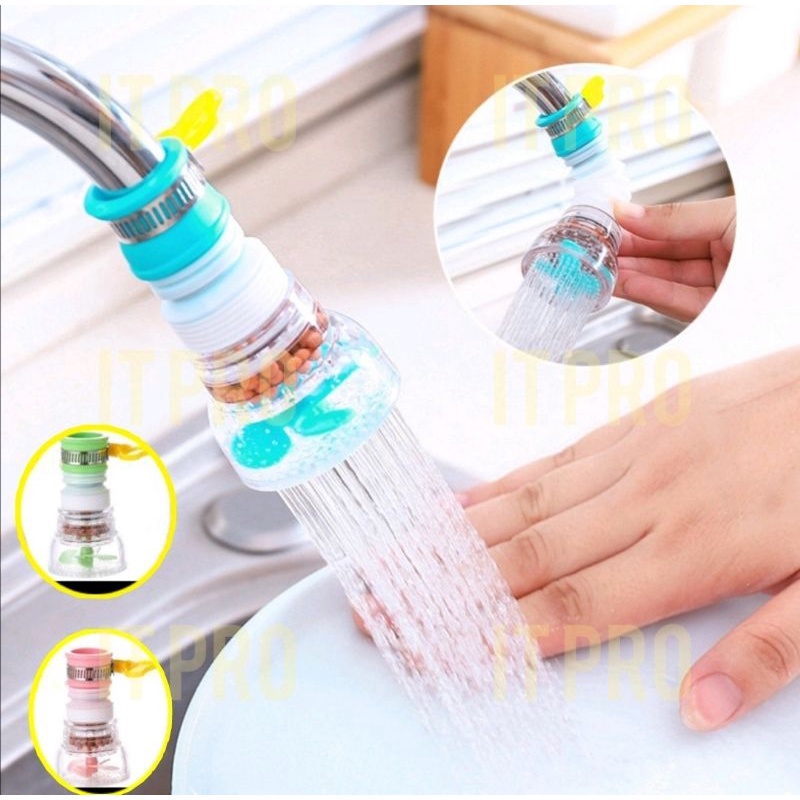 PRO🏠 Water saving Tap pipe head with fan filter shower shape bending ...