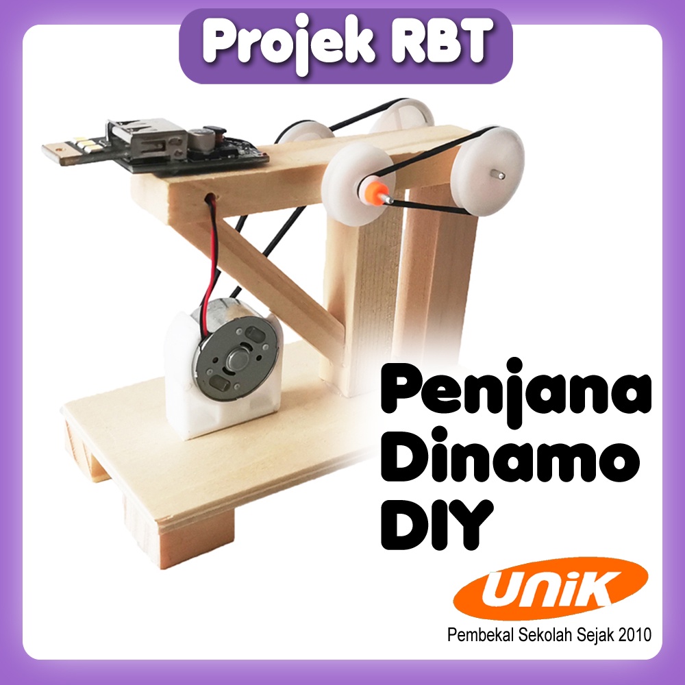 [UNIK] DIY Dynamo Generator Model Wood Invention Science Experiment ...