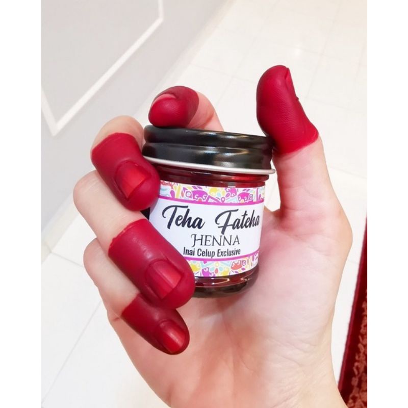 🔥 60G INAI CELUP MERAH🔥 HALAL💯 TEHA FATEHA HENNA | Shopee Malaysia