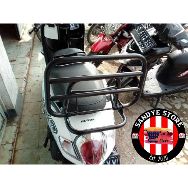 Scoopy Back Rack/Scoopy Motorcycle Backrest (Without Pads) | Shopee ...
