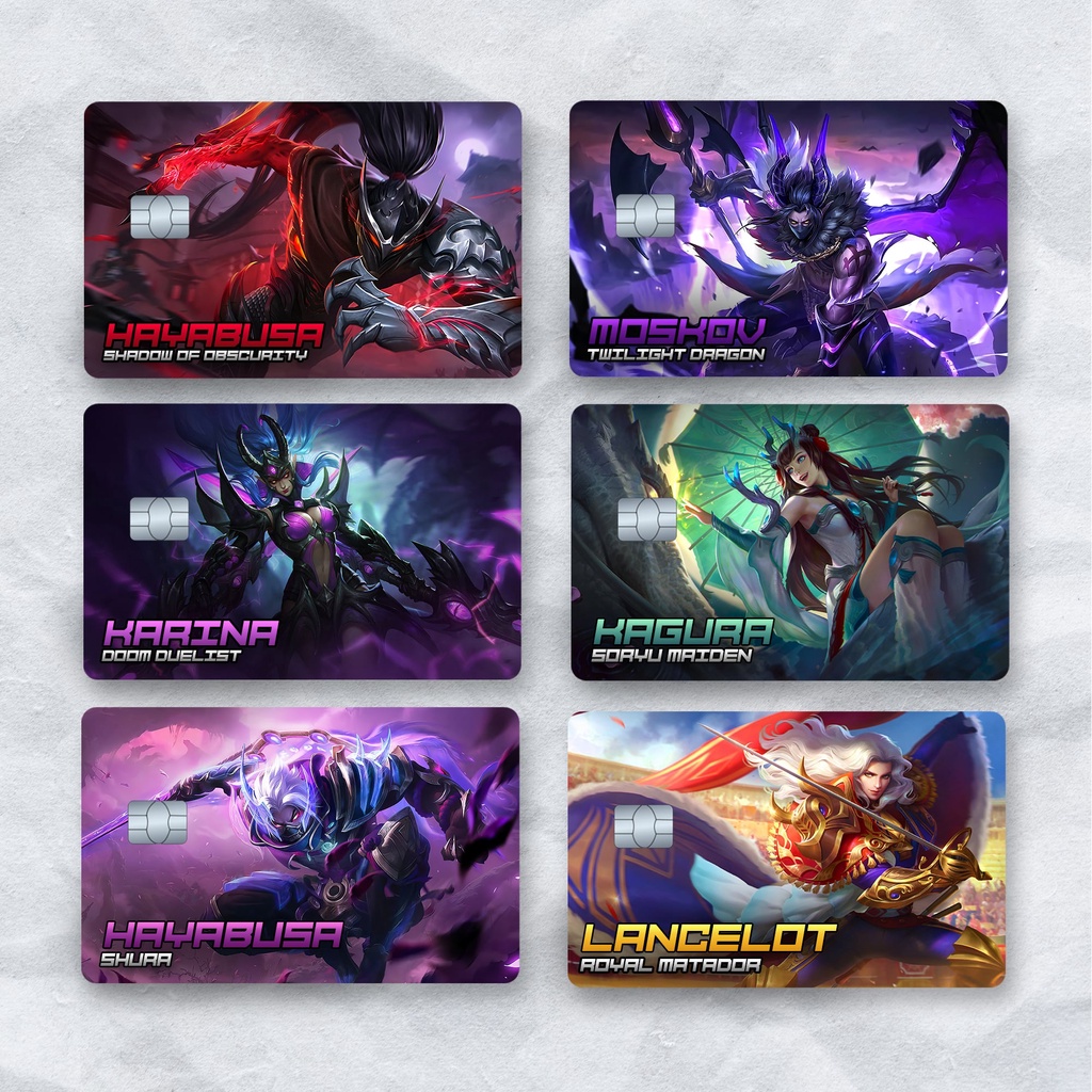 Mobile Legends Sticker Bank Card/TNG Card Murah *STICKER ONLY* | Shopee ...