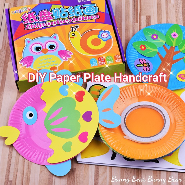 [Malaysia Ready Stock]Kids DIY Paper Plate Handcraft Arts Education ...