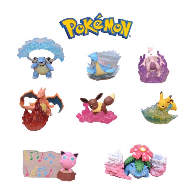 Pokemon Pikachu Blastoise Venusaur Charizard Jigglypuff Lapras Eevee ...