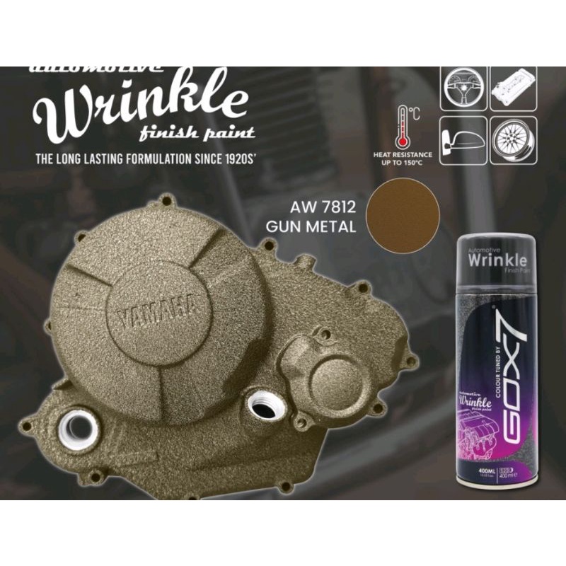 Gox7 Automotive Wrinkle Finish Paint/ Cat Menggerutu AW7812 GUN METAL ...