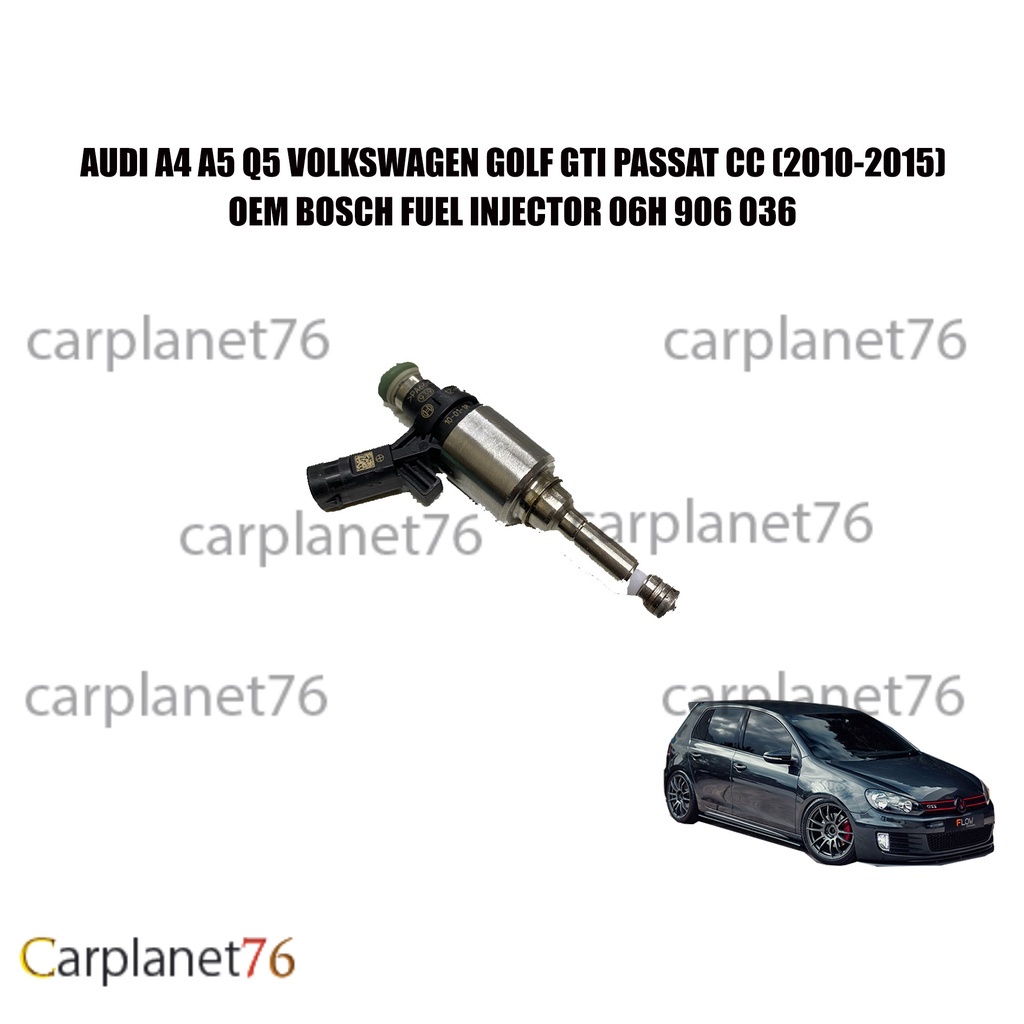 AUDI A4 A5 Q5 VOLKSWAGEN GOLF GTI PASSAT CC EA888 ENGINE FUEL INJECTOR OEM BOSCH 06H 906 036 ...