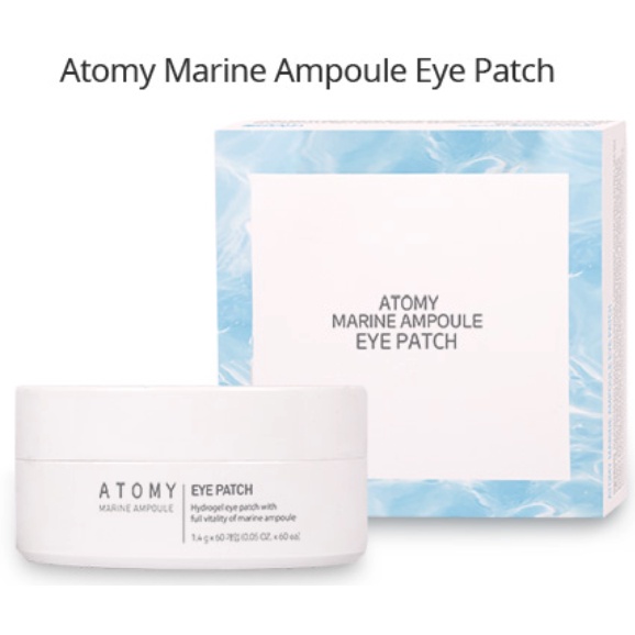 Atomy Eye Patch Marine Ampoule Eye Patch 海洋安瓶眼贴 (60 patch) | Shopee ...
