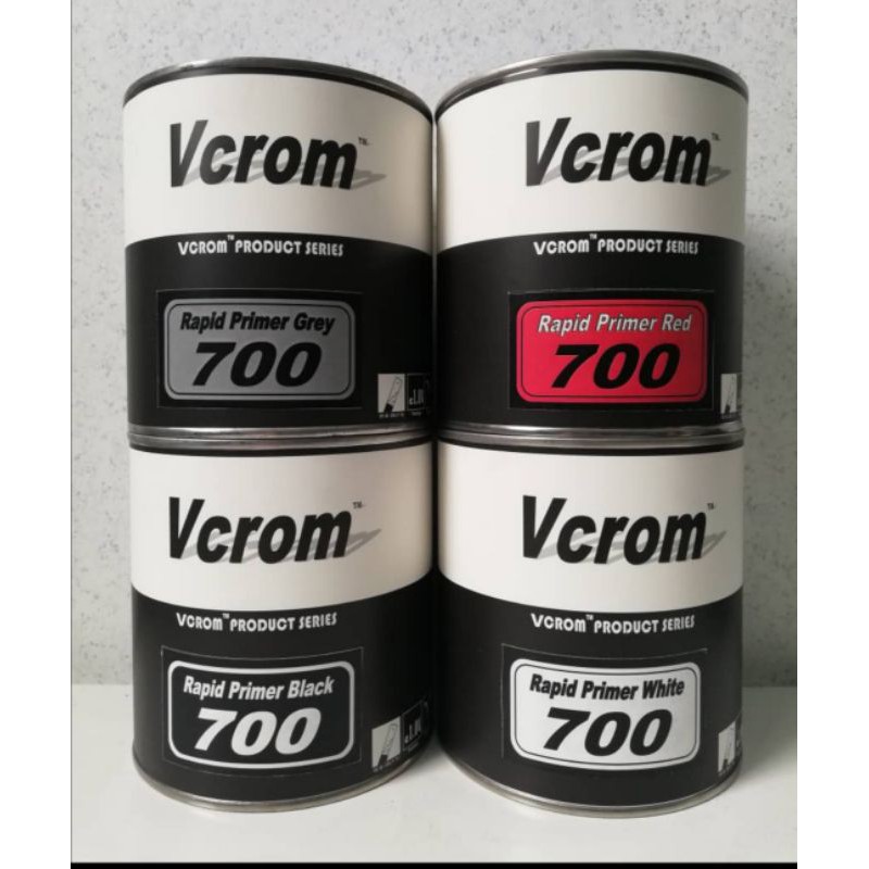 VCROM Rapid 1K PRIMER WHITE, BLACK, RED, GREY | Shopee Malaysia