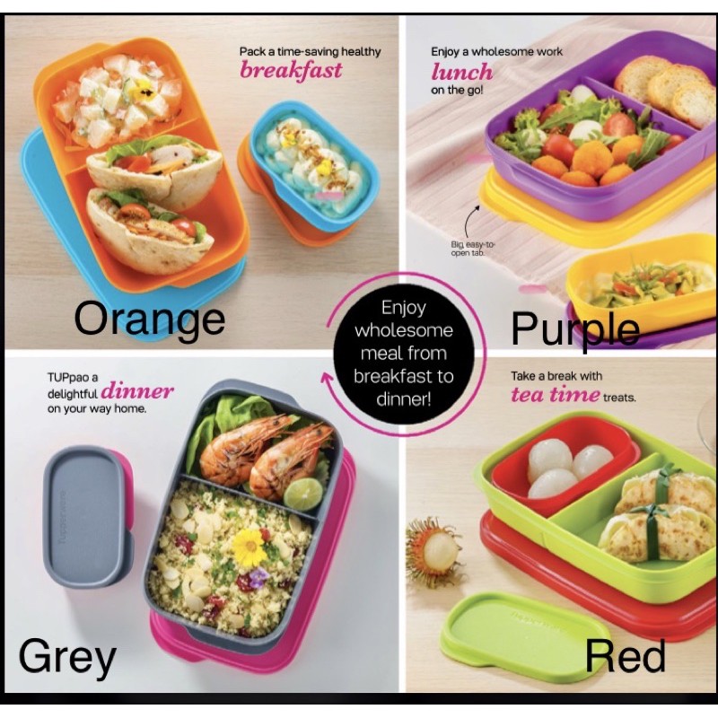 Tupperware Foodie Buddy Bento Lunchbox Set (1) | Shopee Malaysia