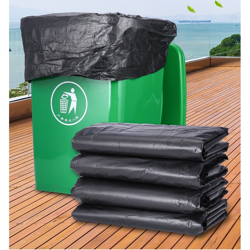 Garbage Bag 32 x 40 (2XL) Extra Large Plastic Bag for Big Bin Black ...
