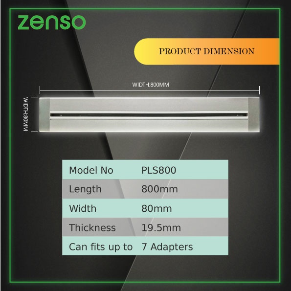 [SIRIM] ZENSO - Z.line Power track (Surface)600/800/1000mm Round ...