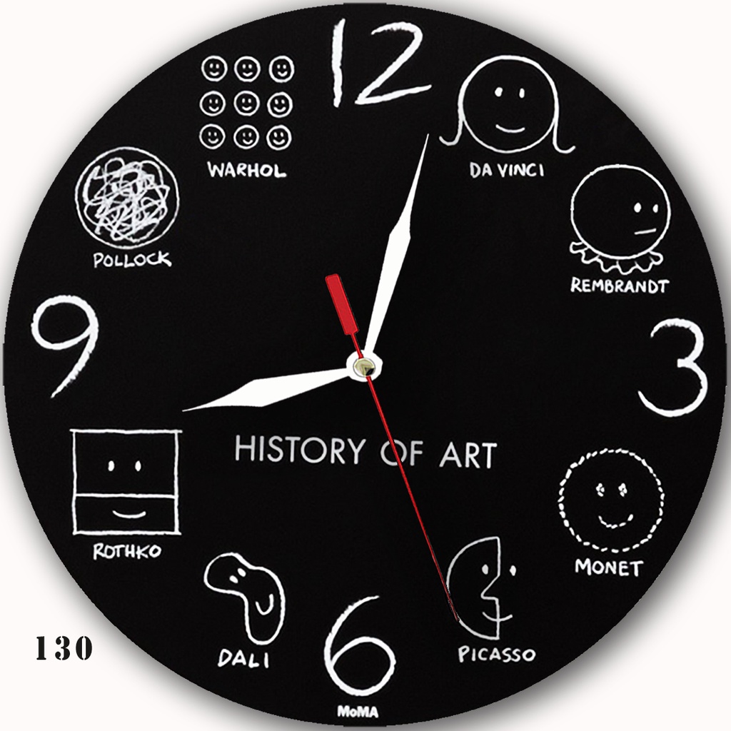 Custom HISTORY OF ART 130 WALL CLOCK | Shopee Malaysia