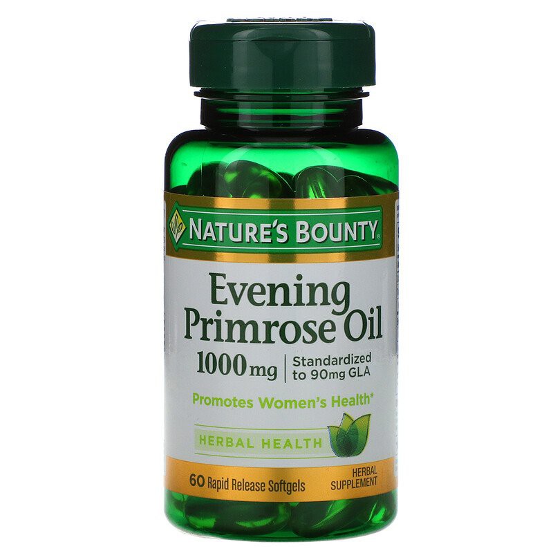Nature's Bounty, Evening Primrose Oil, 1,000 mg, 60 Rapid Release ...
