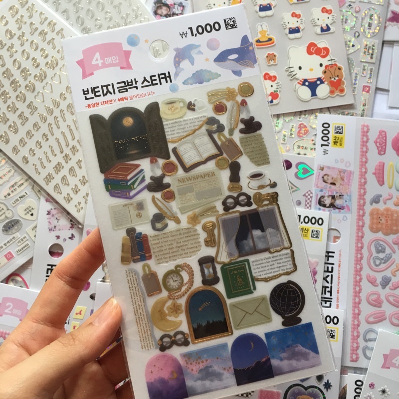 [Daiso Korea] Polco Journaling Deco Stickers Collection 2 | Shopee Malaysia