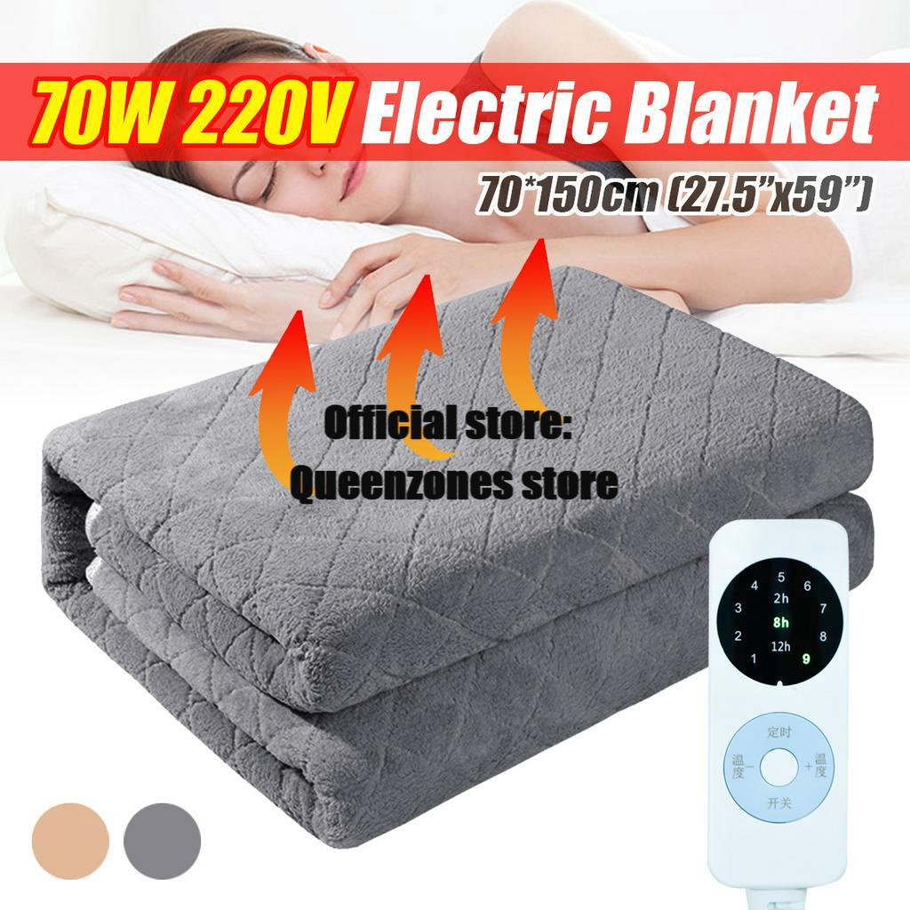 Electric Heating Blanket Thermostat Mattress Bedding Winter Warmer ...