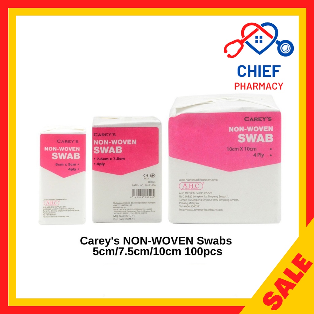 Gauze Swab Non Woven Gauze Swab 10cm 7 5cm And 5cm Shopee Malaysia