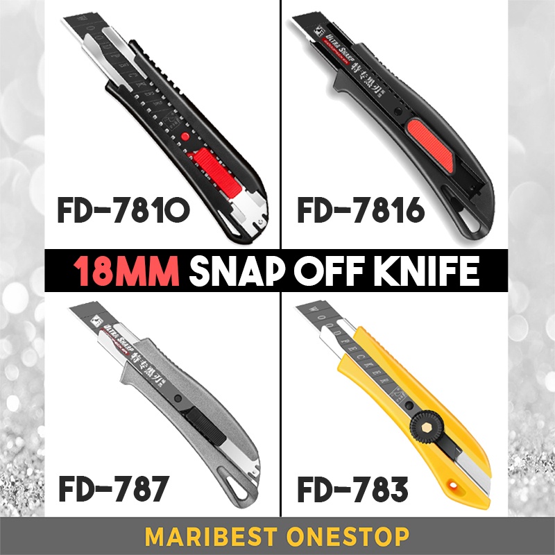 WOODPECKER HEAVY DUTY 18MM UTILITY KNIFE MULTIFUNCTION CUTTER ADDON ...