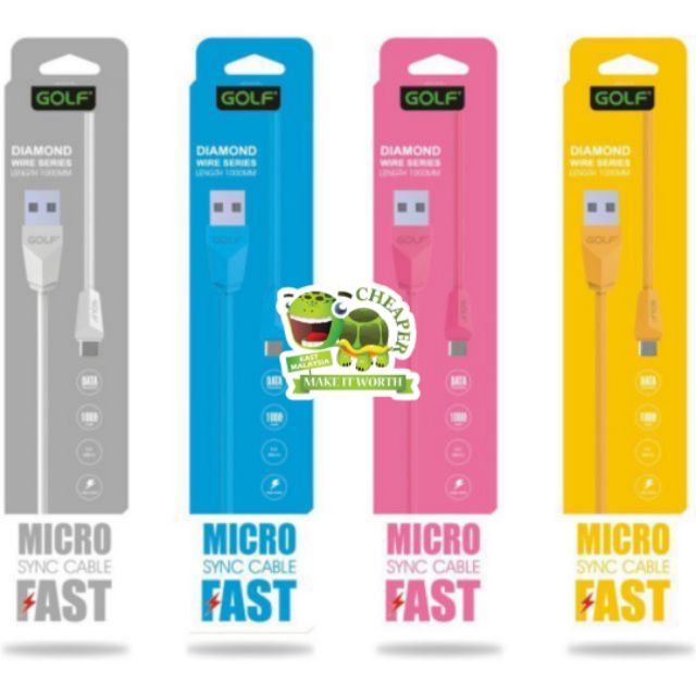 GOLF ORIGINAL GC-27M DIAMOND SERIES MICRO USB CABLE (1M) | Shopee Malaysia