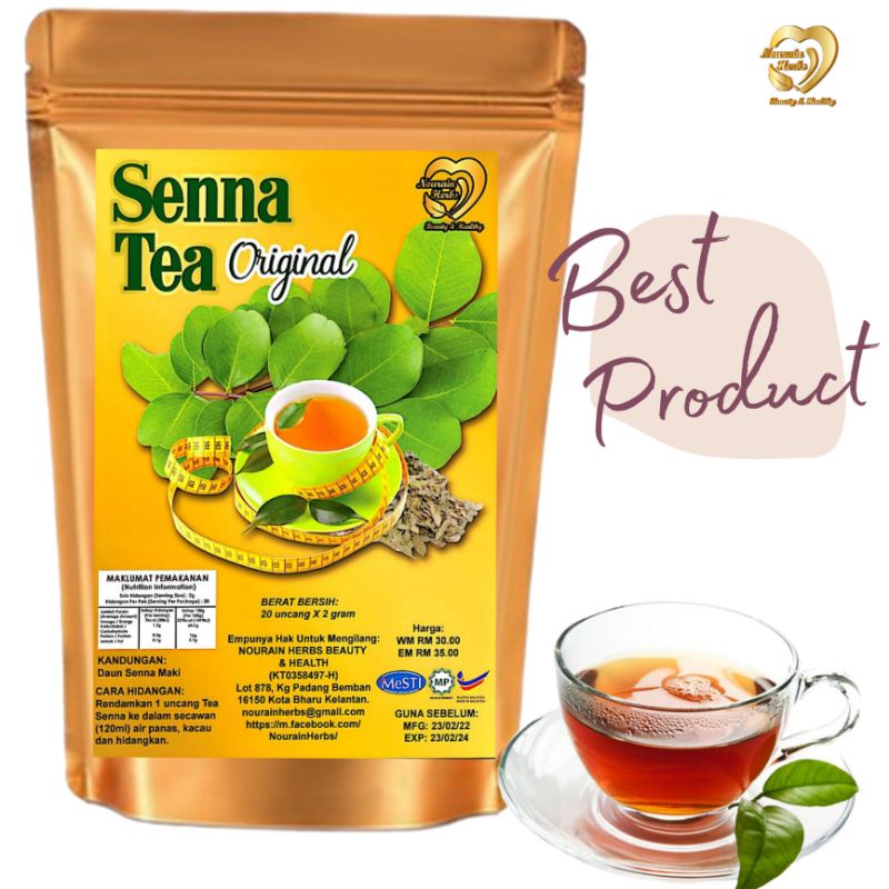 (30 UNCANG) SENNA TEA ORIGINAL | Tea Senna Premium Jaga Badan | Shopee ...