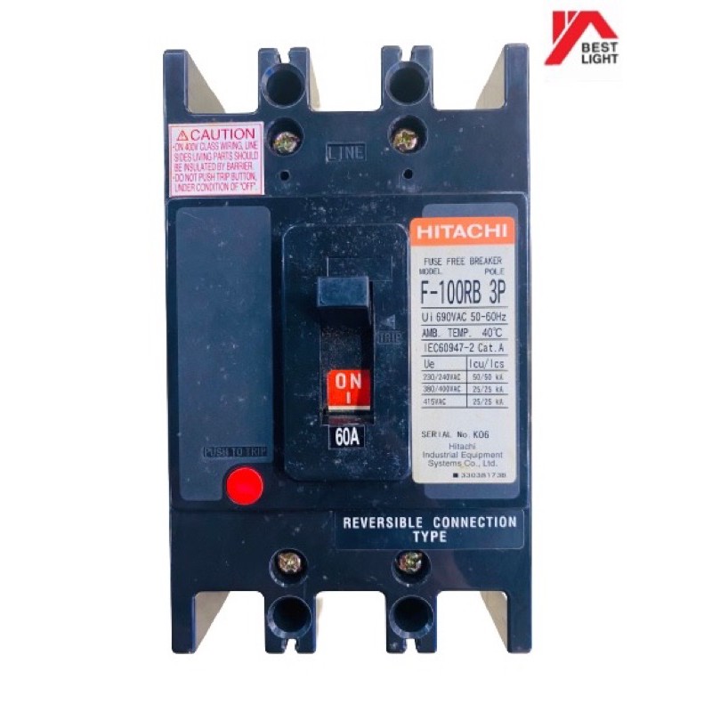 HITACHI FUSE-FREE BREAKER 60A 3P F-100RB MCCB | Shopee Malaysia