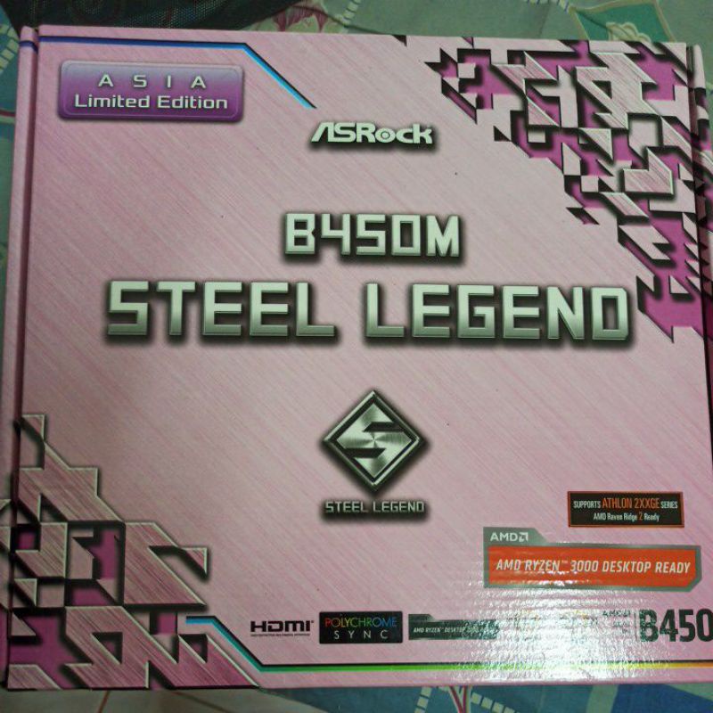(USED) Asrock B450M Steel Legend (Pink Edition) | Shopee Malaysia