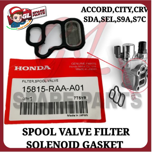 SPOOL VALVE FILTER/SOLENOID GASKET HONDA SDA,SEL,S9A,S7C,ACCORD,CITY ...