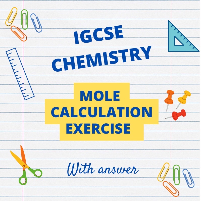 IGCSE Mole Calculation Exercise With Answer | Shopee Malaysia