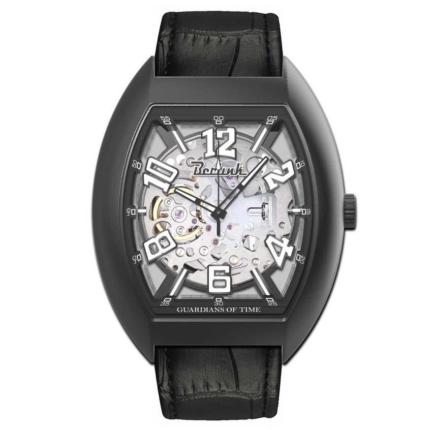 BERLINK AUTOMATIC Skeleton Watch Barrel Shape 30M Water Resistant 2 ...
