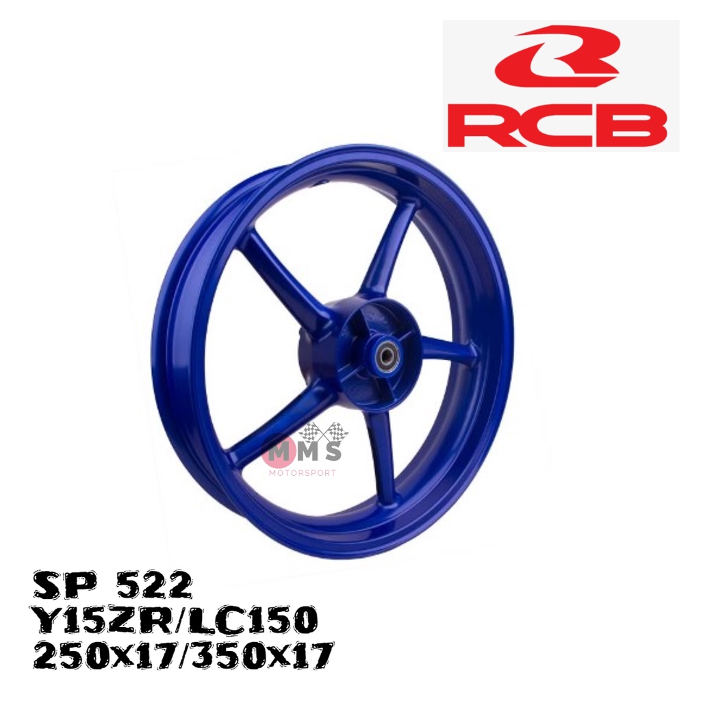RACING BOY RB SPORT RIM SP522 Y15ZR Y15 LC150 F/R-250/350x17 BLUE 100% ...