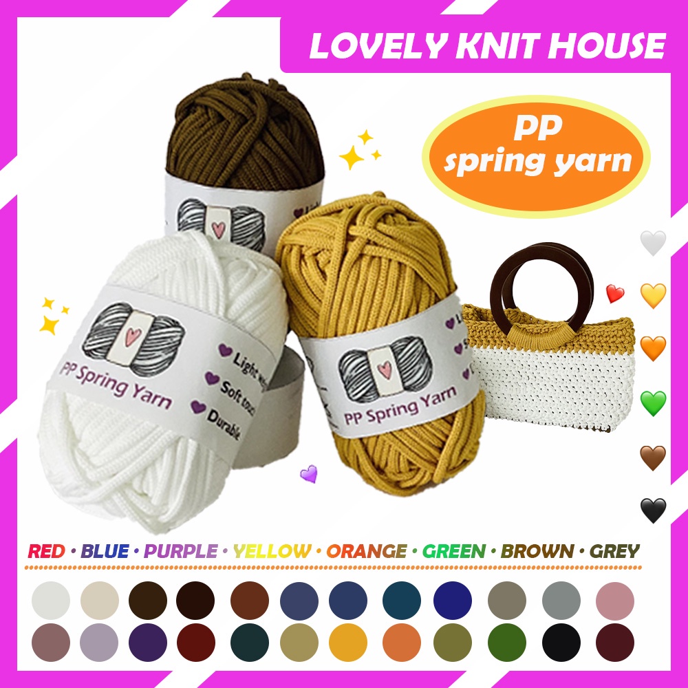 24 Color PP Spring Yarn/100g/Yarn thickness 3.5mm | Shopee Malaysia