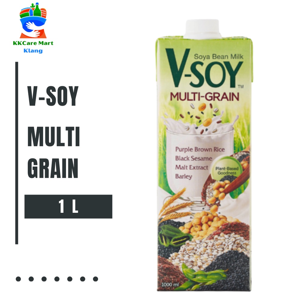 V-Soy - Multi Grain Soy Bean Milk - 1L | Shopee Malaysia