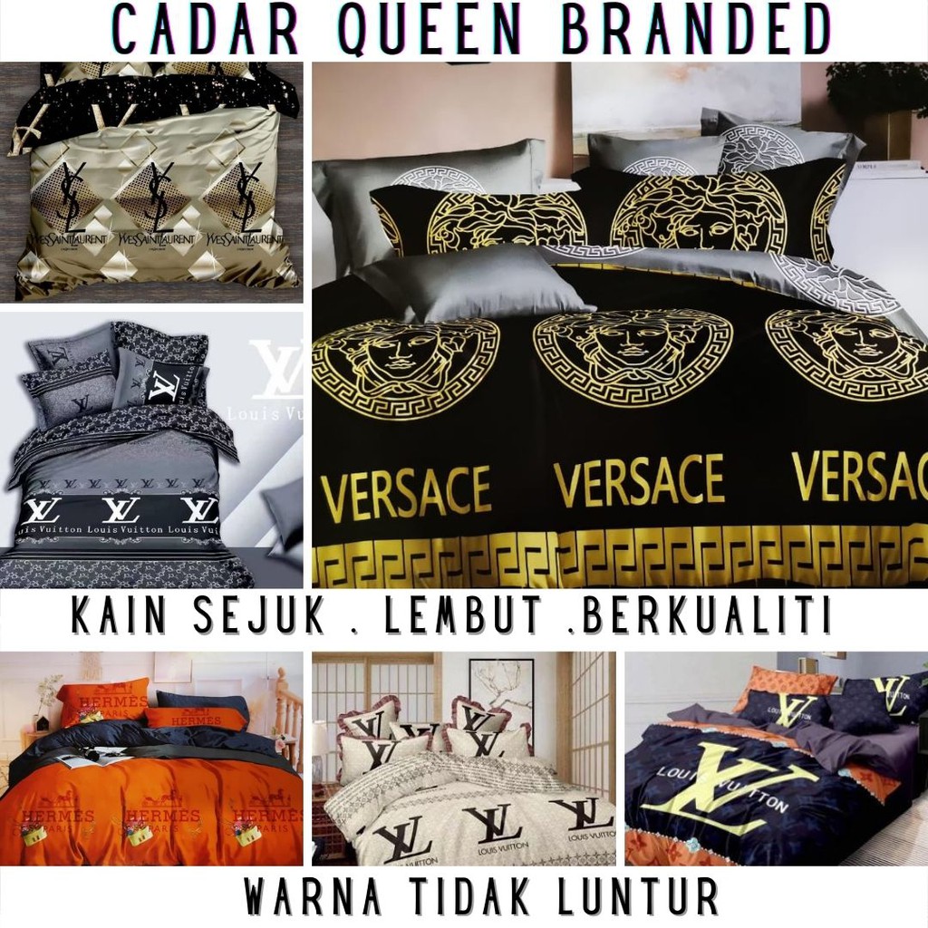 (BrandNEW) Cadar Queen Branded 7 in 1 with Comforter Luxury Bedsheet ...