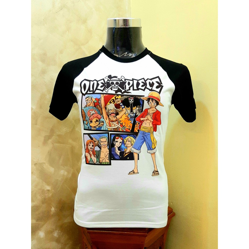 Baju One Piece Original Print Serap Baju Onepiece Original Raglan ...