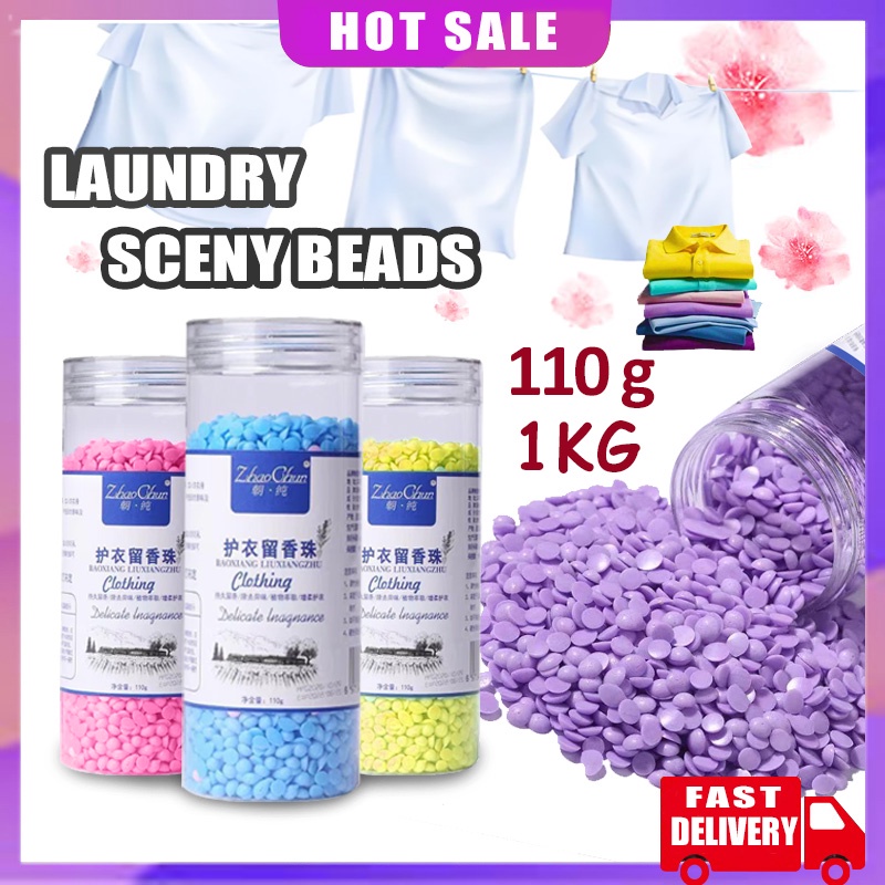 1kg Big Pack or 110g Pack Scent Booster Beads Laundry Fragrance Beads ...