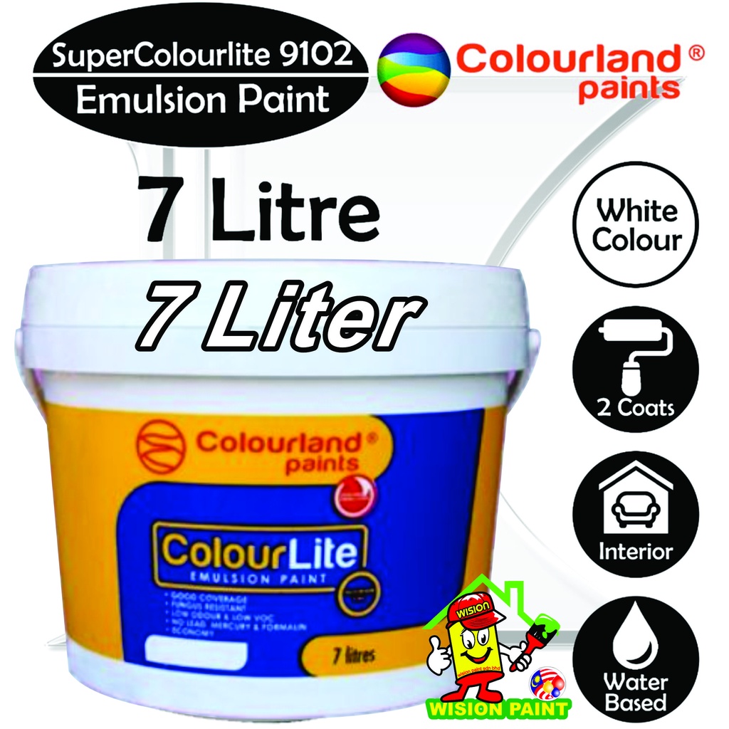 ( 7 LITRE COLOURLITE ) COLOURLAND COLOURLITE EMULSION PAINT / 7L ...