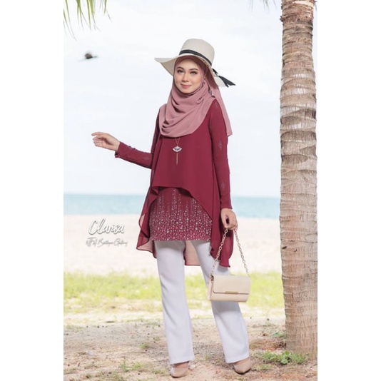 [12.12 SALE] Clarisa Stylish Long 𝗕𝗹𝗼𝘂𝘀𝗲 𝗕𝗙 𝗙𝗿𝗶𝗲𝗻𝗱𝗹𝘆/𝗠𝘂𝘀𝗹𝗶𝗺𝗮𝗵 𝗙𝗮𝘀𝗵𝗶𝗼𝗻 ...