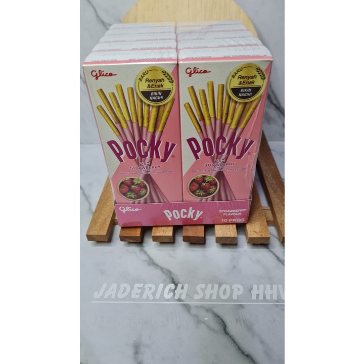 Pocky MINI 2 Flavors Chocolate & STRAWBERRY 22gr&21gr (BOX Contents ...