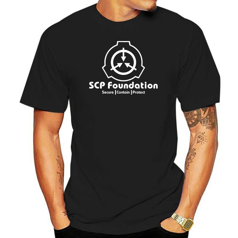 Cotton T-Shirt Scp Foundation Secure Contain Protect Fan Scp Wiki Logo ...