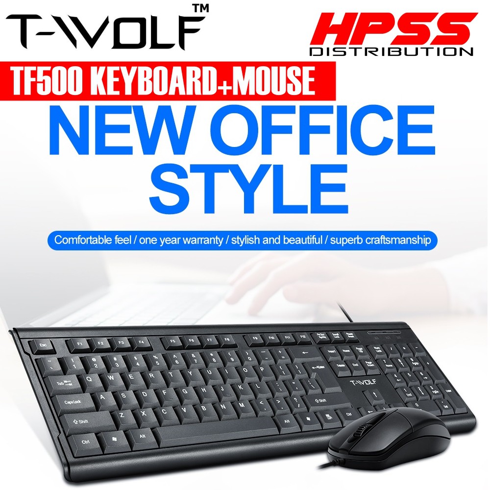 T-WOLF T15 T13 TF230/ TF500 Compact USB Keyboard. K120 MK220 MK230 AVF ...