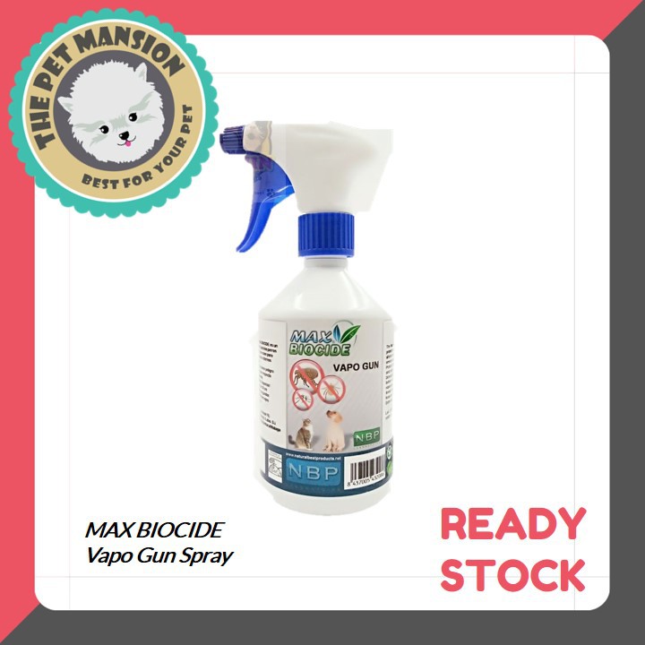 Max Biocide Flea & Ticks Vapo Gun Spray Dogs & Cats (500ml) | Shopee ...