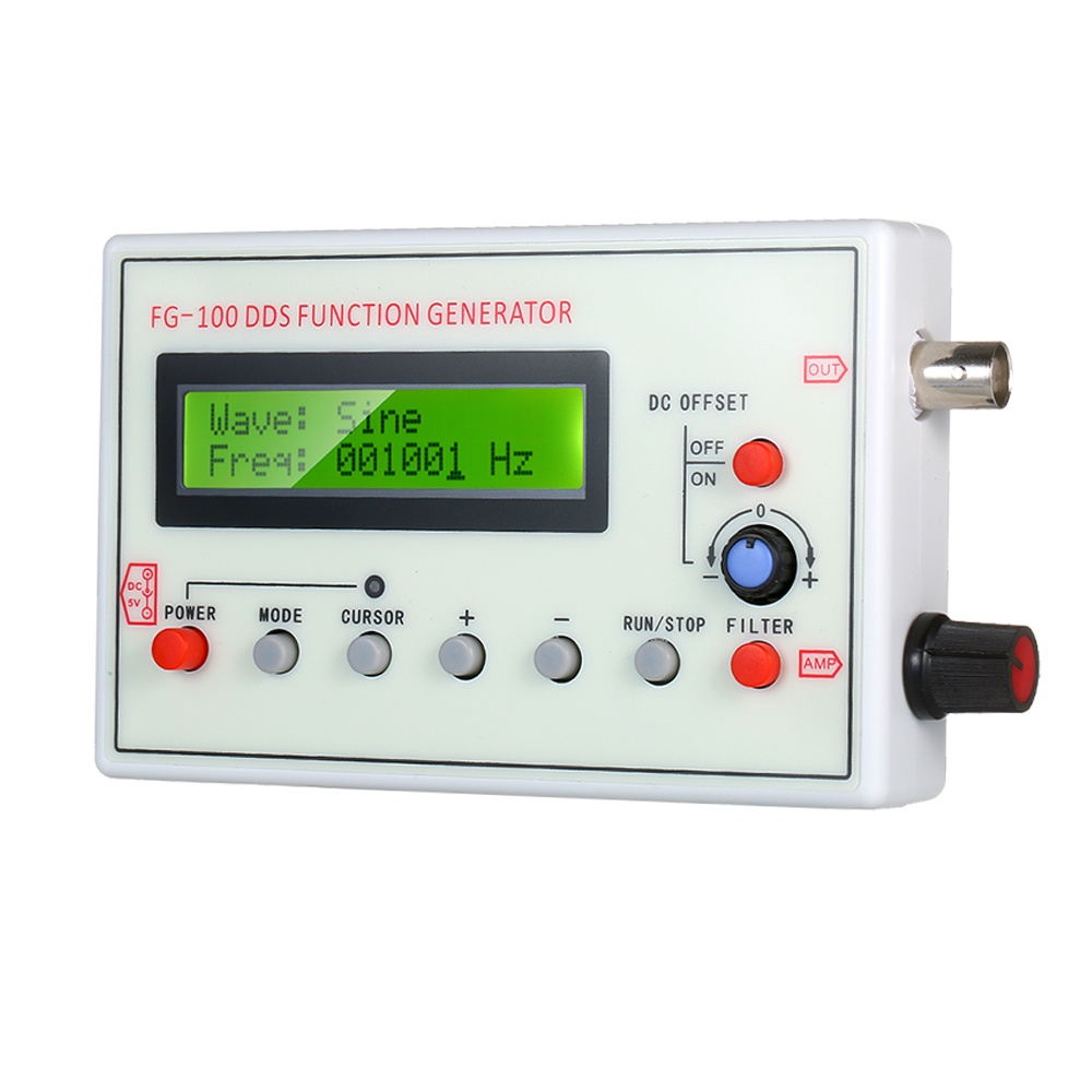 （kkmoon store） 1HZ-500KHZ FG-100 DDS Functional Signal Generator Sine ...